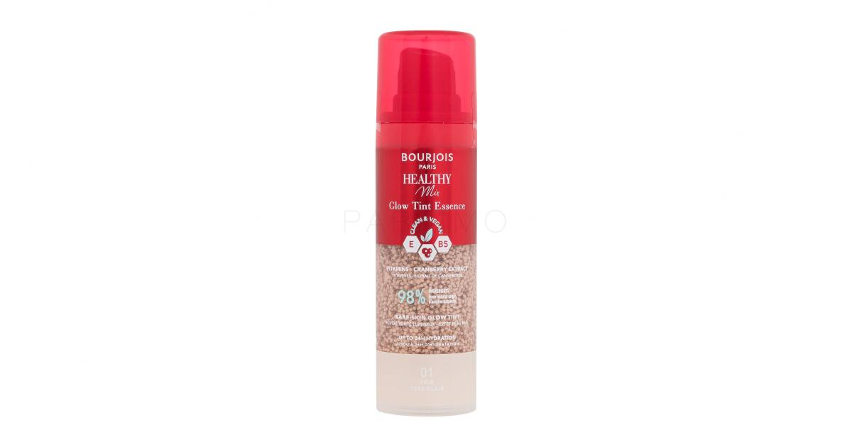 BOURJOIS Paris Healthy Mix Clean & Vegan Glow Tint Essence Foundation ...